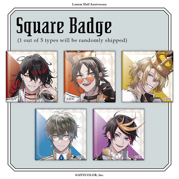Luxiem Half Anniversary - Random Square Badge – IMPULSE UNIVERSE INC